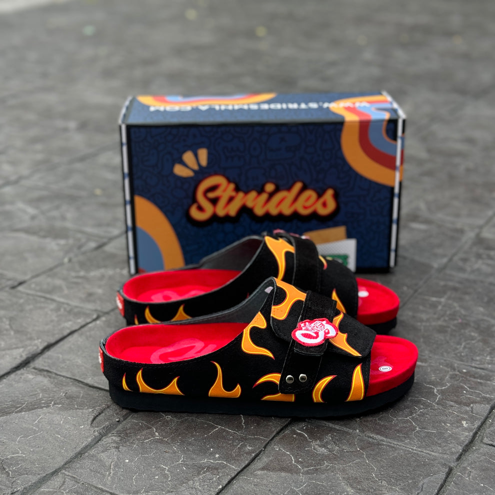 Strides “Chili Flame” Slides – StridesMNLA