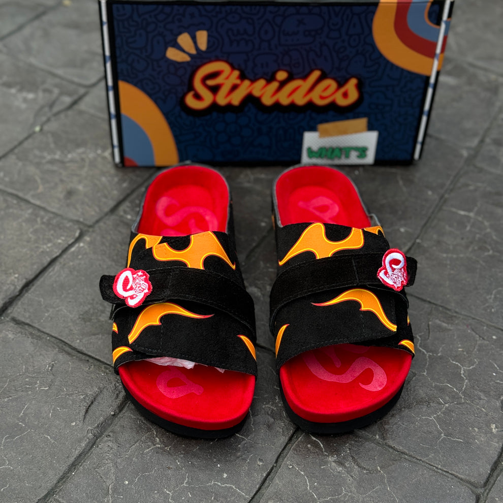 Strides “Chili Flame” Slides – StridesMNLA